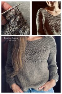 Halu Pullover Sweater Knitting Pattern - Knitting Pattern