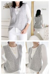 Duo Reversible Vest Free Knitting Pattern - Knitting Pattern