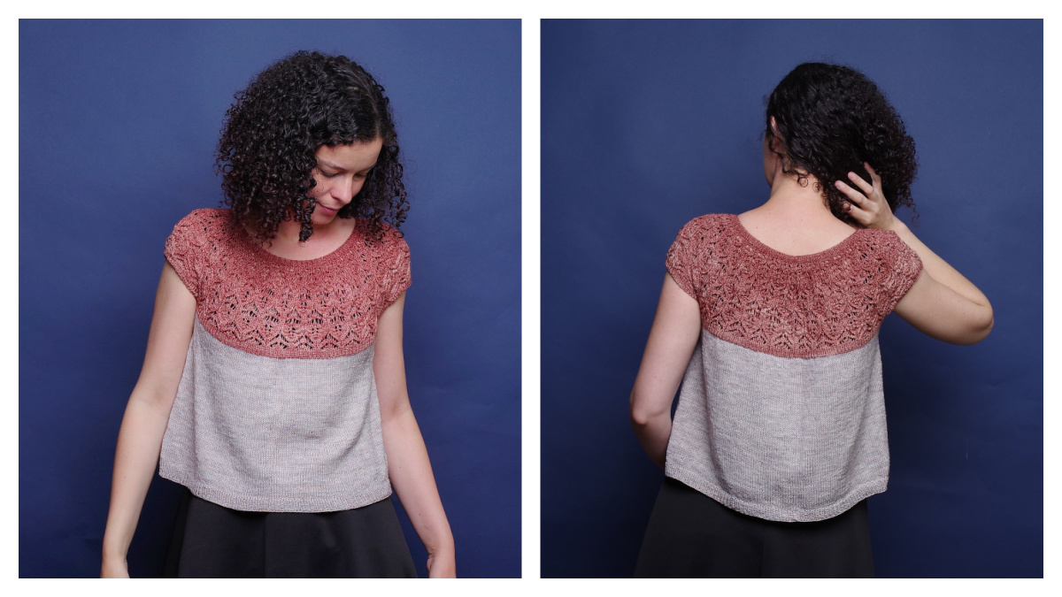 Kentia Tee Top Free Knitting Pattern - Knitting Pattern