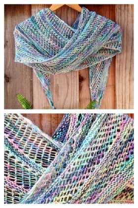 Lace Wave Shawl Free Knitting Pattern - Knitting Pattern