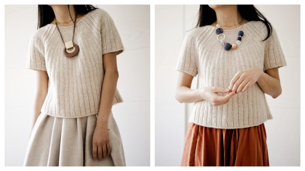 Seashell Sweater Top Knitting Pattern - Knitting Pattern