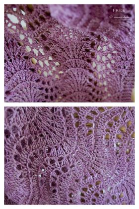 Wave and Shell Shawl Free Knitting Pattern - Knitting Pattern