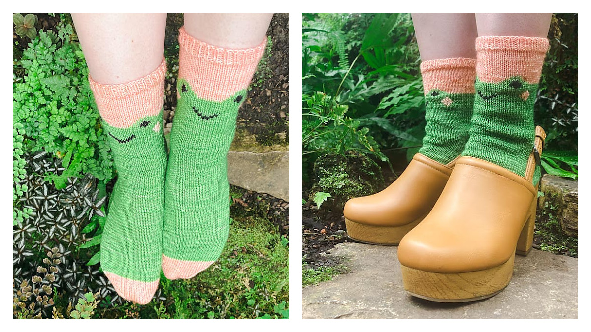Froggy Feet Socks Free Knitting Pattern - Knitting Pattern