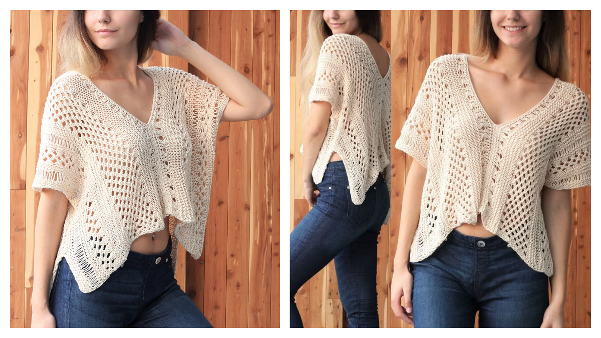 ALAYA Lace Top Knitting Pattern - Knitting Pattern