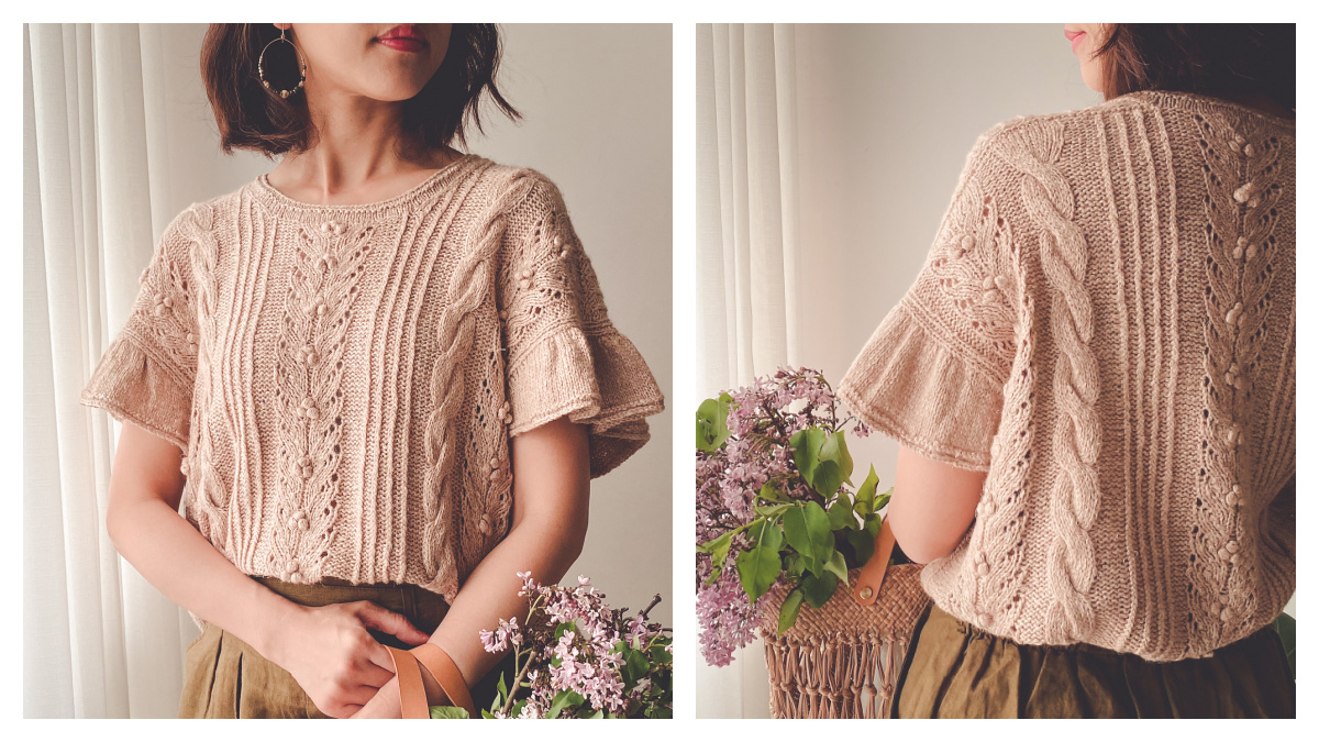 Faye Summer Top Knitting Pattern - Knitting Pattern