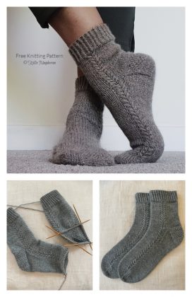 Laid Edges Socks Free Knitting Pattern - Knitting Pattern