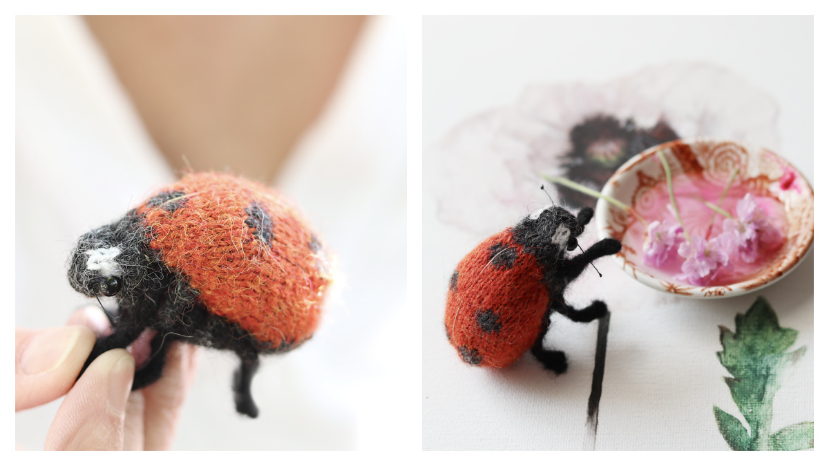 Amigurumi Ladybird Ladybug Free Knitting Pattern - Knitting Pattern