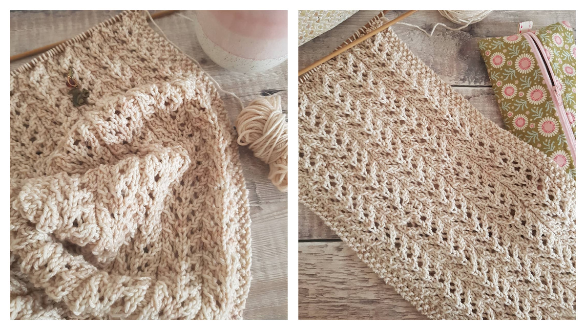 Birch Trees Scarf Free Knitting Pattern - Knitting Pattern