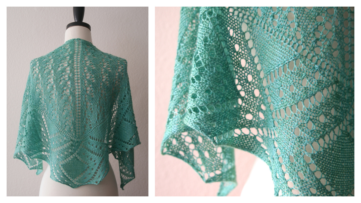 1 Skein Green Peacock Free Knitting Pattern - Knitting Pattern