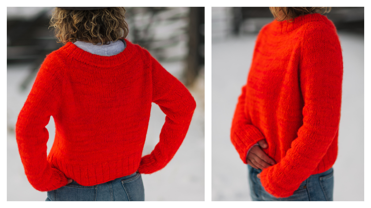 Fancy Pullover Sweater Free Knitting Pattern - Knitting Pattern