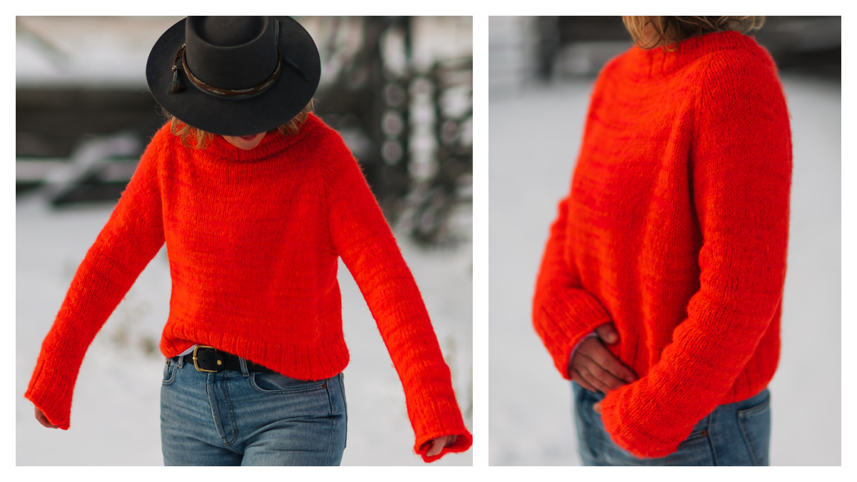 Fancy Pullover Sweater Free Knitting Pattern - Knitting Pattern