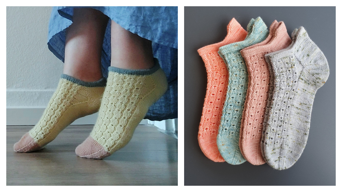 Hazel Shorties Ankle Sock Knitting Pattern - Knitting Pattern