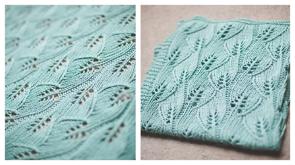 Leafy Baby Blanket Free Knitting Pattern - Knitting Pattern