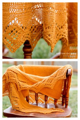 Diamonds for Lisa Shawl Knitting Pattern - Knitting Pattern