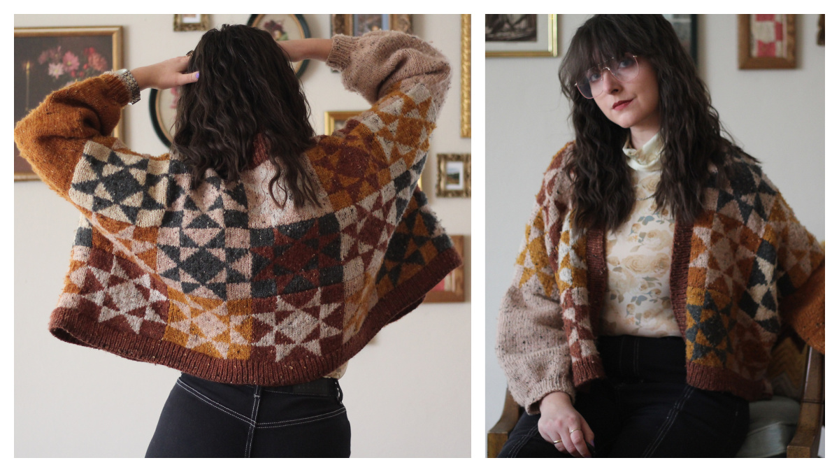Heirloom Quilt Cardigan Knitting Pattern - Knitting Pattern