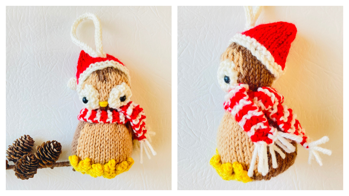 Owl Ornament Free Knitting Pattern - Knitting Pattern