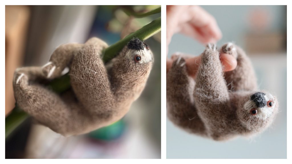 Amigurumi Toy Sloth Free Knitting Pattern - Knitting Pattern