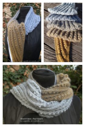 Bobble Olympe Scarf Knitting Pattern - Knitting Pattern