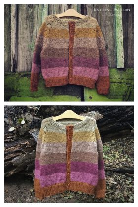 Crop Felix Cardigan Knitting Pattern - Knitting Pattern