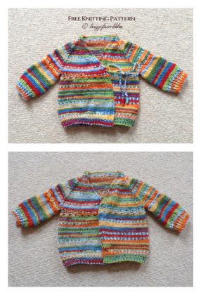 In a Pear Tree Baby Cardigan Free Knitting Pattern - Knitting Pattern