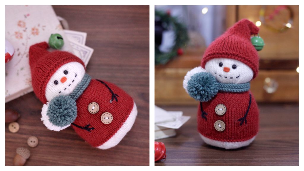 Amigurumi Chilly Snowman Free Knitting Pattern - Knitting Pattern