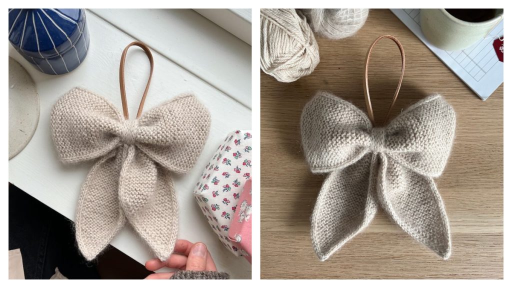 December Bow Knitting Pattern - Knitting Pattern