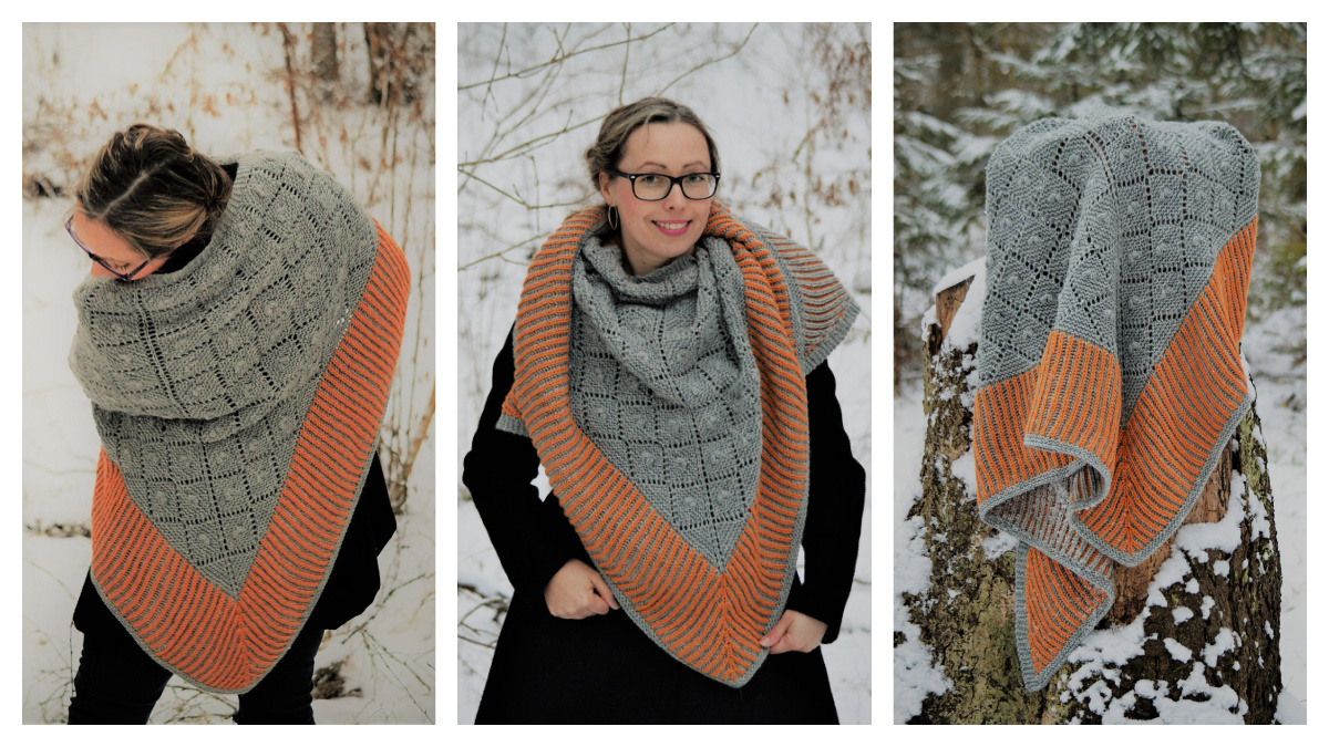 Fox Tail Shawl Knitting Pattern - Knitting Pattern
