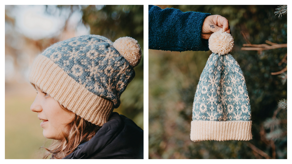 Starlit Beanie Hat Knitting Pattern - Knitting Pattern