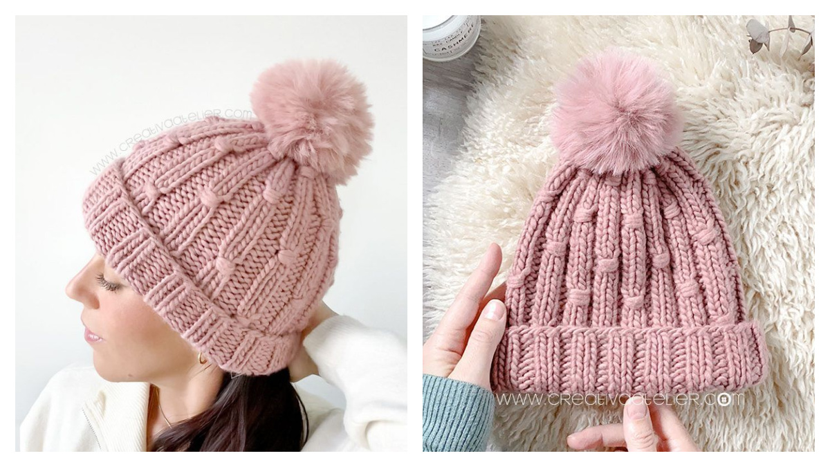 Dottie Hat Free Knitting Pattern + Video - Knitting Pattern