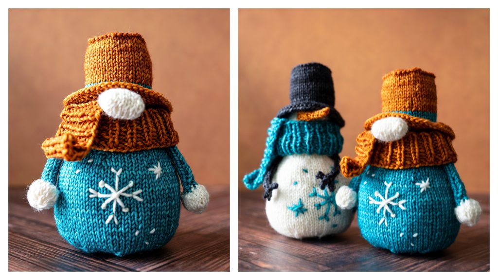 Snow Matter What Snowman Gnome Knitting Pattern - Knitting Pattern