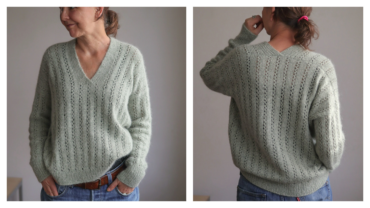 Garden Pullover Sweater Knitting Pattern - Knitting Pattern