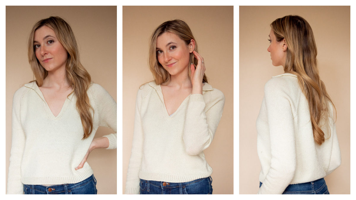 Polo Sweater Free Knitting Pattern - Knitting Pattern