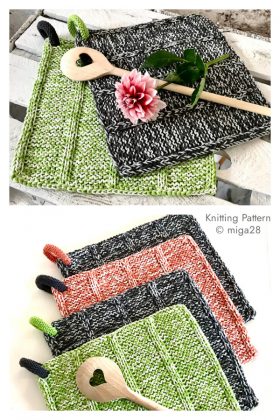 Bakers Twine Potholder Knitting Pattern - Knitting Pattern