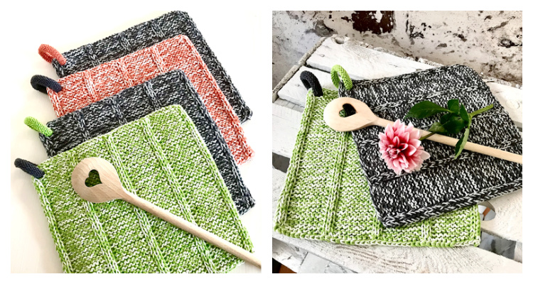Bakers Twine Potholder Knitting Pattern - Knitting Pattern