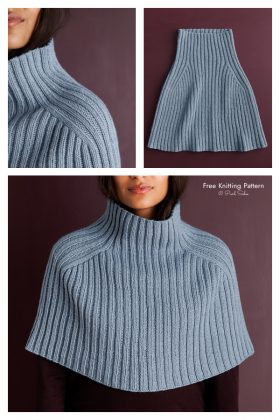 Simple Ribbed Shrug Free Knitting Pattern - Knitting Pattern