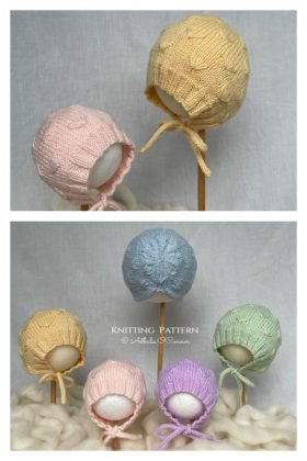 Trendy Baby Bonnet Knitting Patterns - Knitting Pattern