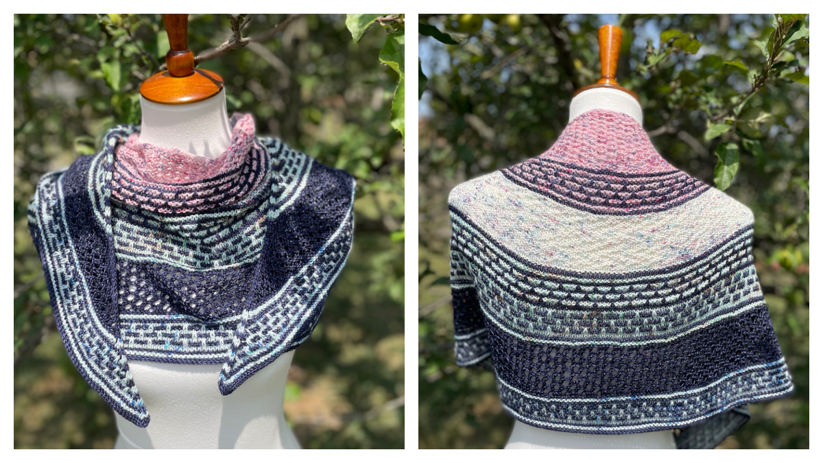 Wrapped in Ribbon Shawl Free Knitting Pattern - Knitting Pattern