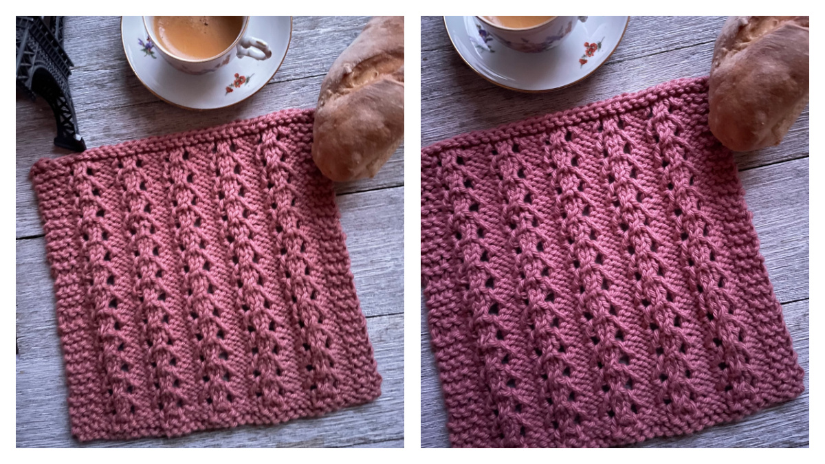 City of Light Dishcloth Free Knitting Pattern - Knitting Pattern