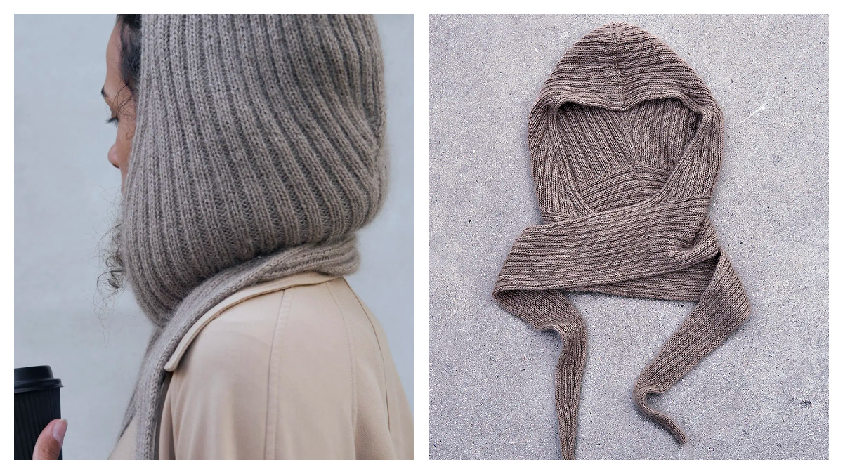 Ribbed Alex Hood Knitting Pattern - Knitting Pattern