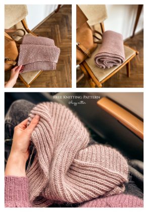 Brioche Francesca Shawl Free Knitting Pattern - Knitting Pattern