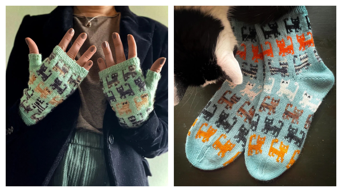 Herding Cats Mittens & Socks Knitting Patterns - Knitting Pattern