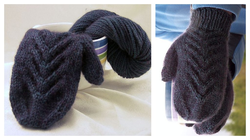 Cruiser Cable Mittens Free Knitting Pattern - Knitting Pattern