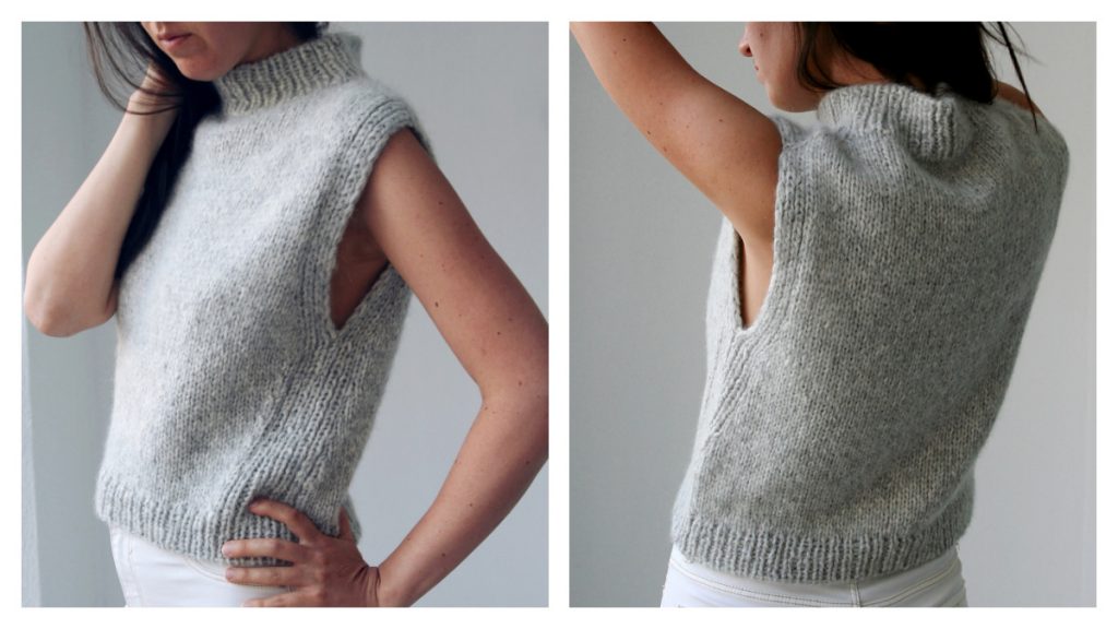Nola Slipover Vest Knitting Pattern - Knitting Pattern