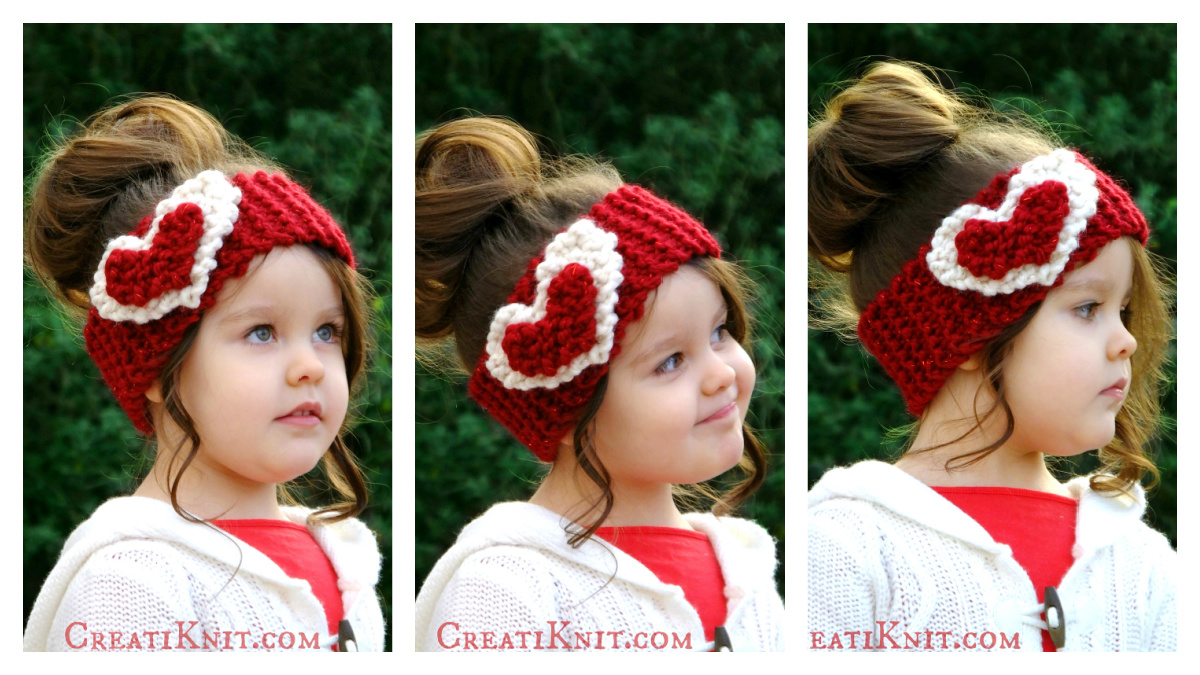 The Heart Head Warmer Free Knitting Pattern - Knitting Pattern