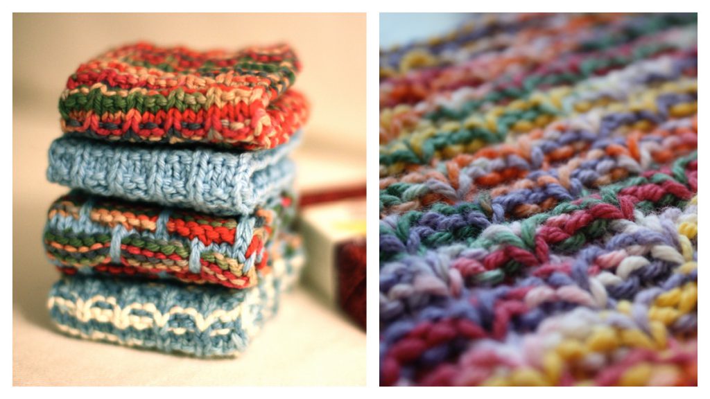 Double Bump Dishcloth Free Knitting Pattern - Knitting Pattern