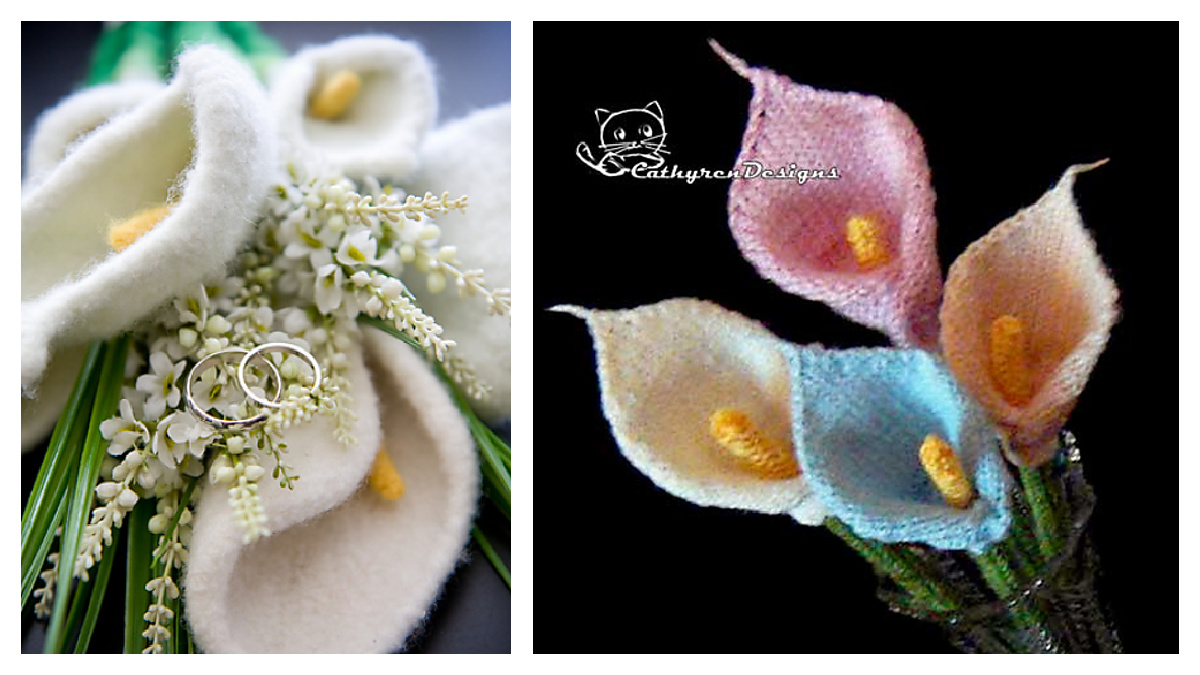 Flower Calla Lily Knitting Patterns - Knitting Pattern