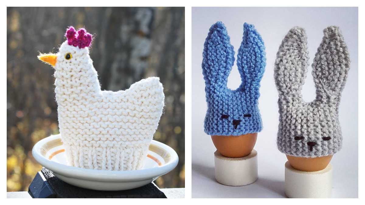Easter Egg Cozy Warmer Knitting Patterns - Knitting Pattern