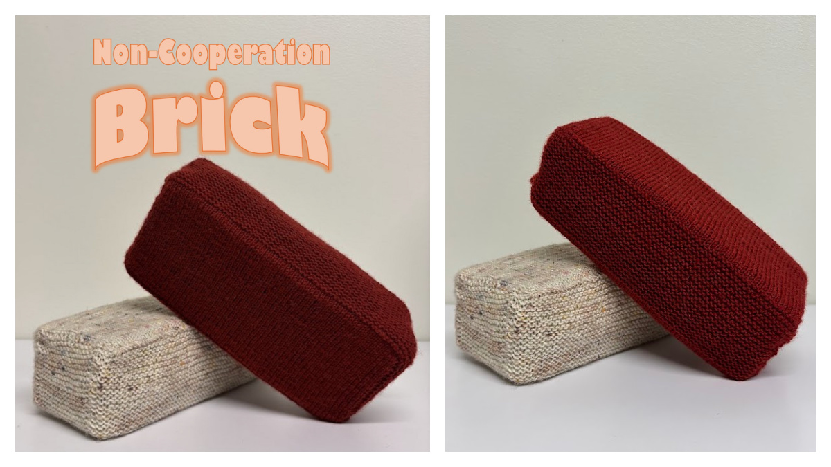 Non Cooperation Brick Free Knitting Pattern - Knitting Pattern