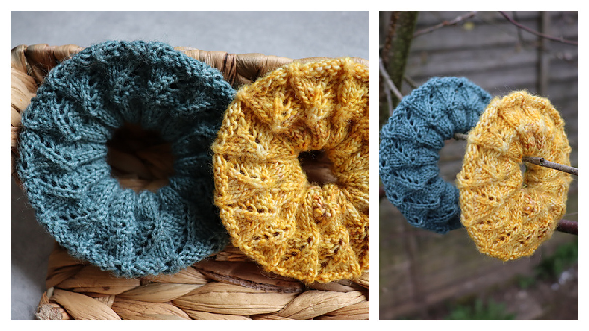River Falmore Scrunchie Free Knitting Pattern - Knitting Pattern