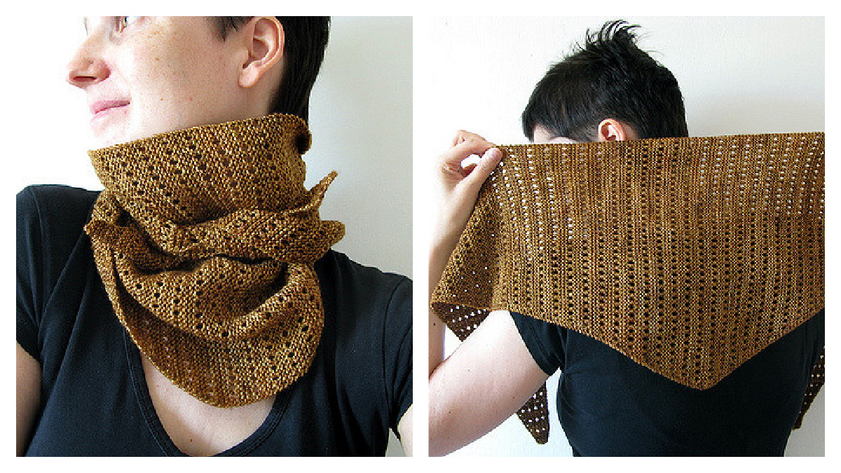 Lacy Baktus Scarf Free Knitting Pattern - Knitting Pattern